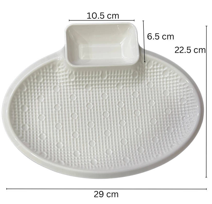 Hiluxe Pure Melamine Unbreakable Chip n Dip Platter Oval | Rectangular ...
