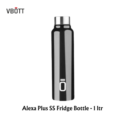 VBOTT Stainless Steel Alexa Plus Fridge Bottle | 1000 ML | Single Wall ...